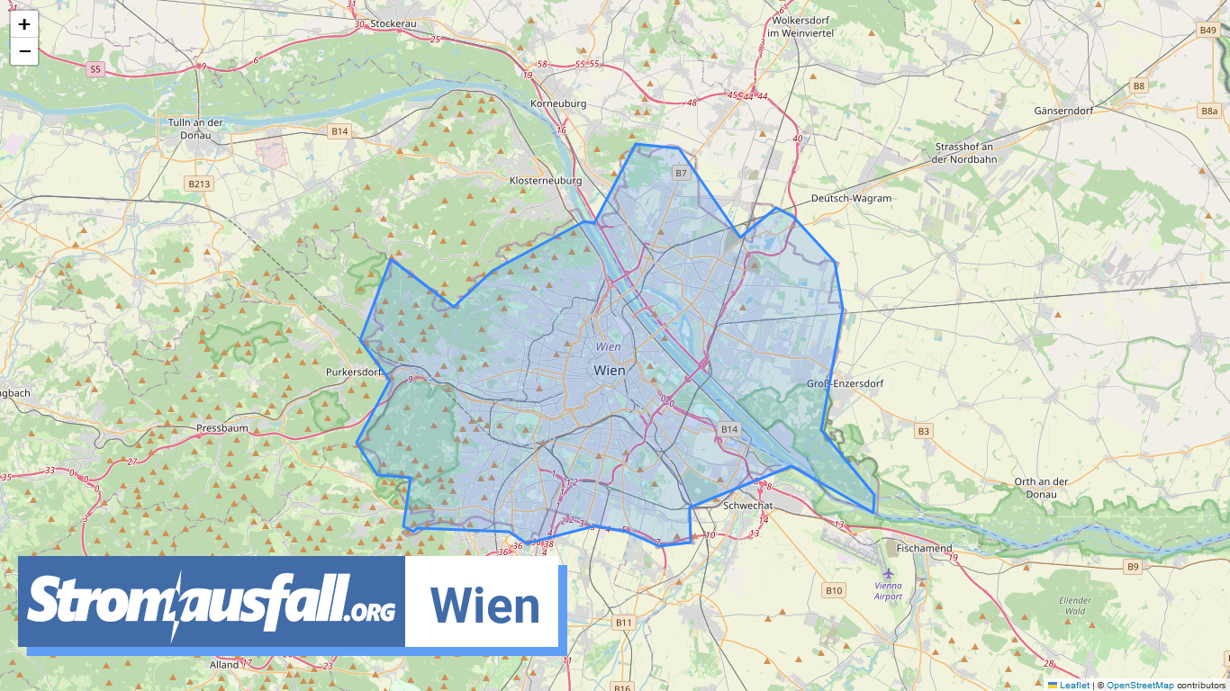 Ist aktuell Stromausfall in Wien? | Stromausfallkarte